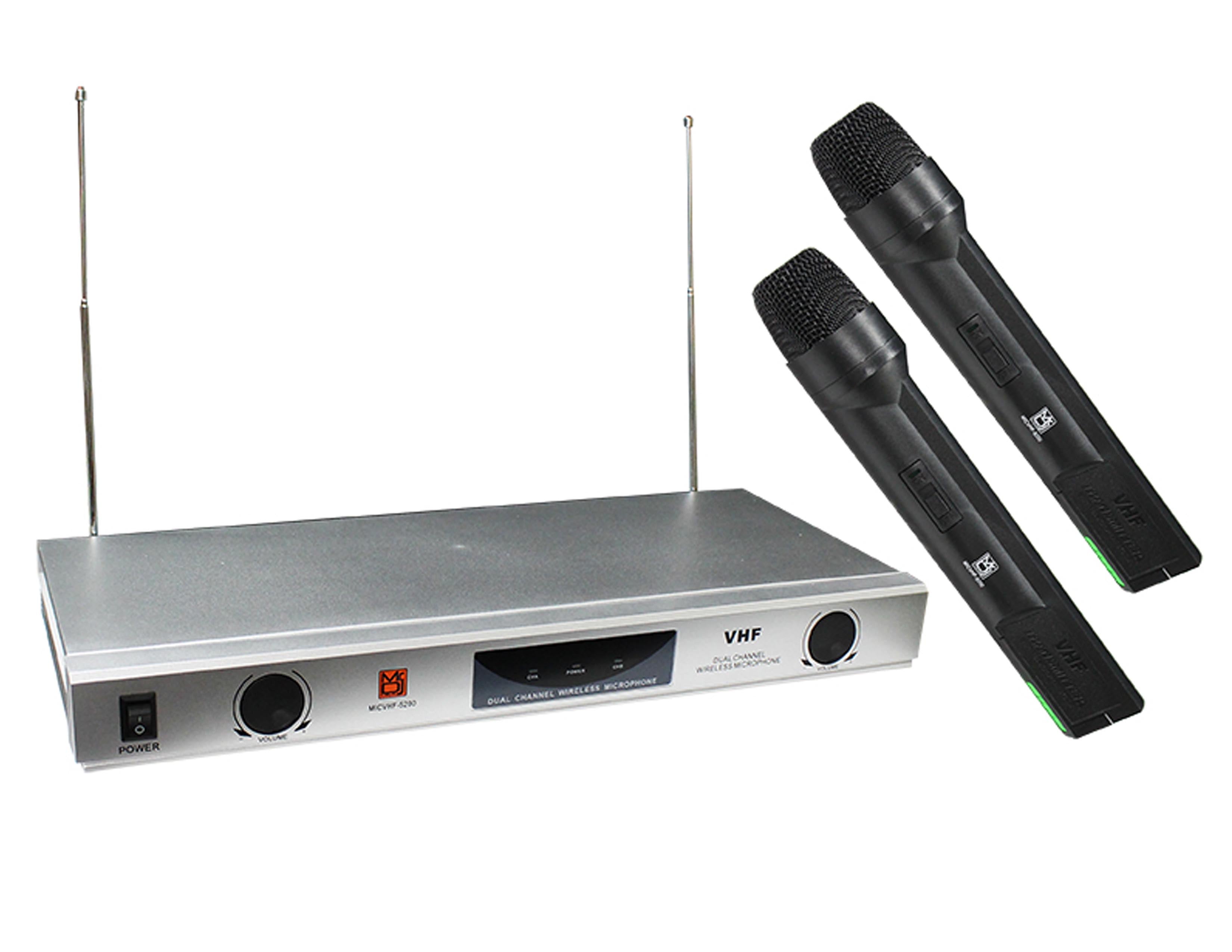 MR DJ MICVHF5200 2 Channel Professional PA/DJ/KTV/Karaoke VHF Handheld ...